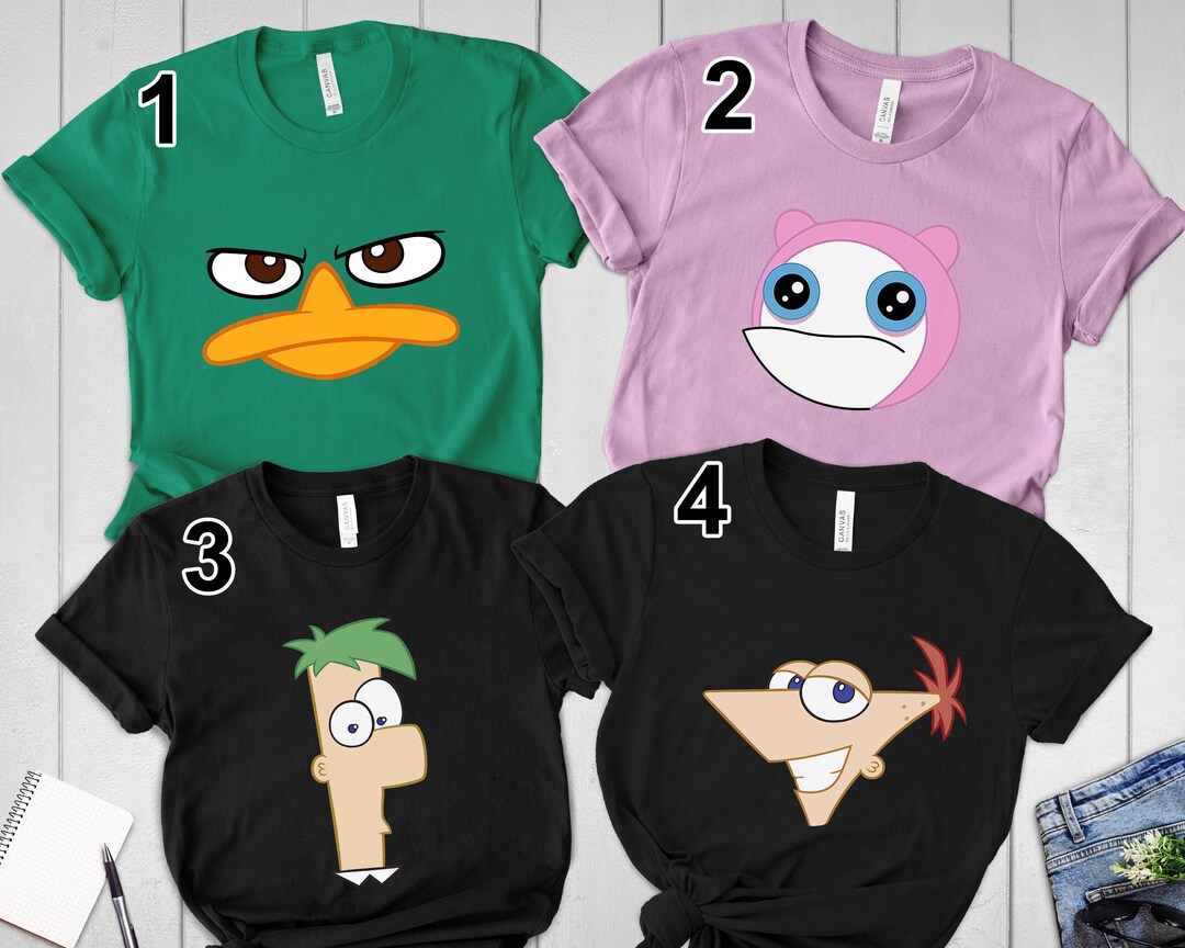 Disney Phineas and Ferb Big Face T-shirt, Disney Phineas Ferb Meap ...