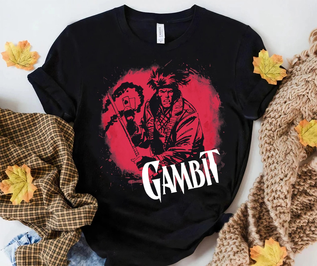 Marvel X-men Gambit Circle Splatter Graphic T-shirt, Gambit Shirt ...