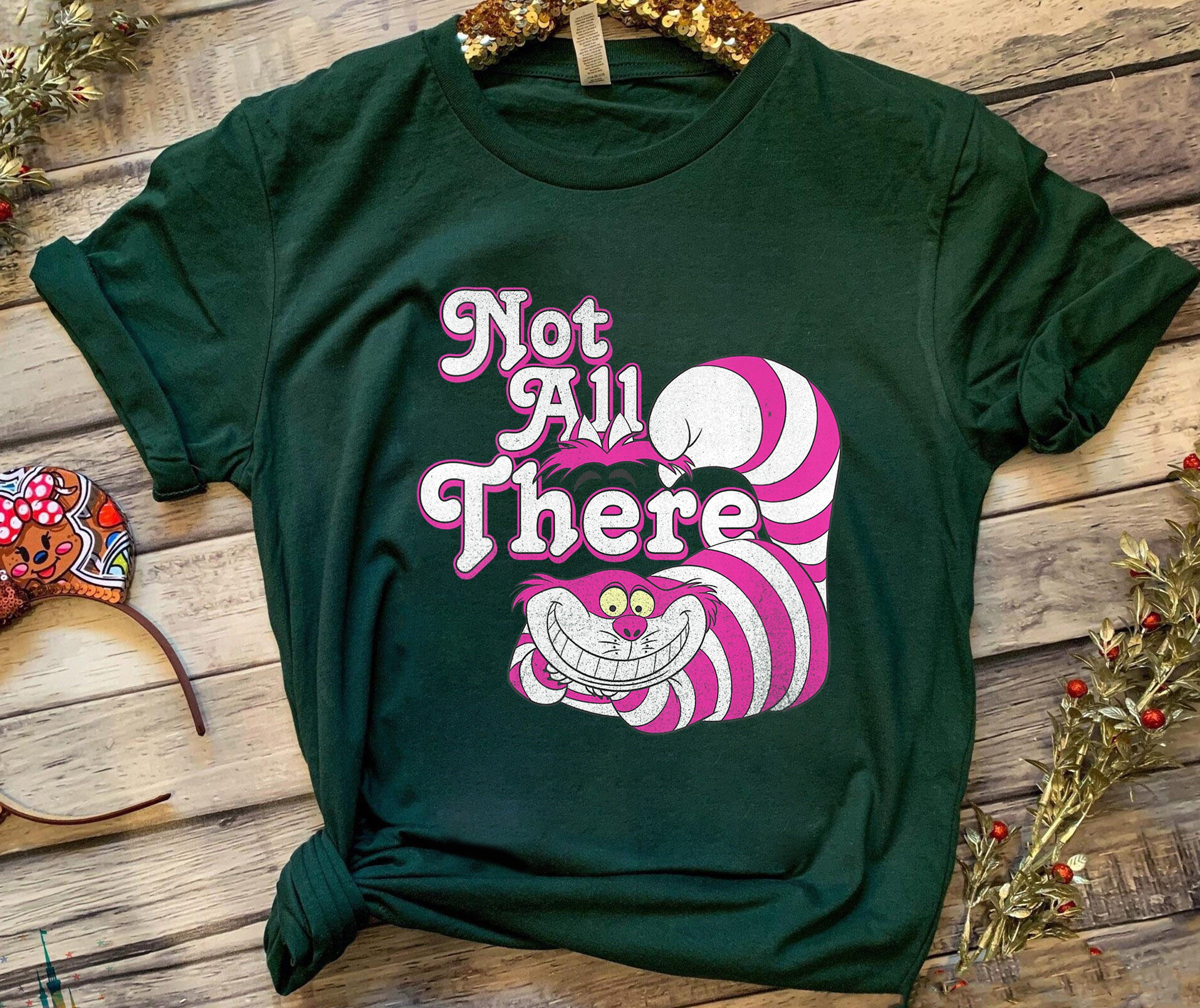 Disney Alice in Wonderland Cheshire Cat Not All There Shirt - Etsy