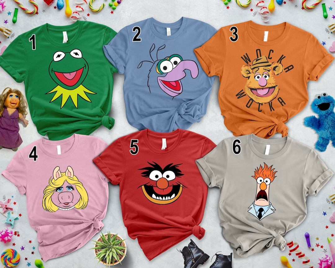 Disney the Muppets Characters Big Face Halloween Costume T-shirt ...