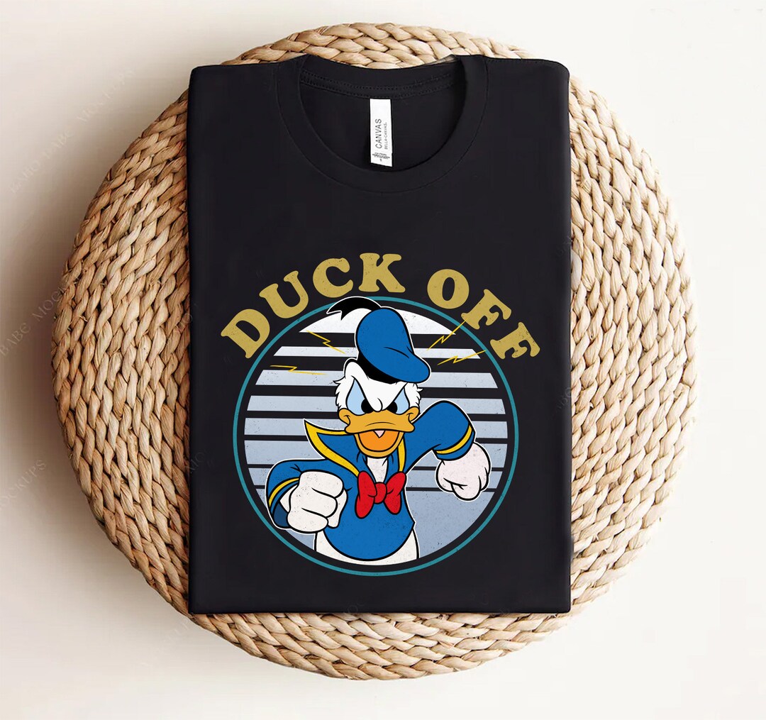 Disney Retro 90s Donald Duck off Shirt, Donald Mickey and Friends Shirt ...
