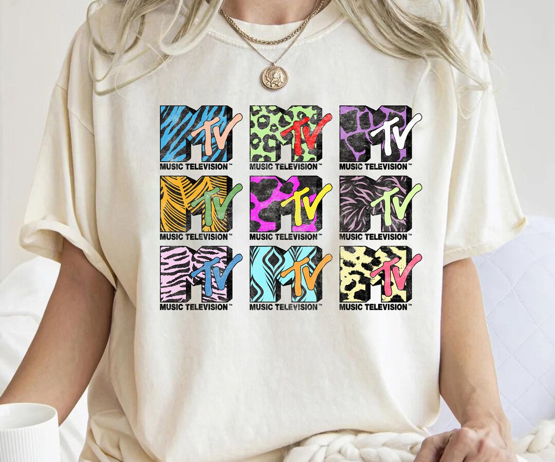 MTV 9 Logos of the Nineties Shirt, MTV Logo Shirt, Matching Disneyland ...