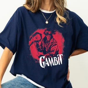 Marvel X-men Gambit Circle Splatter Graphic T-shirt, Gambit Shirt ...