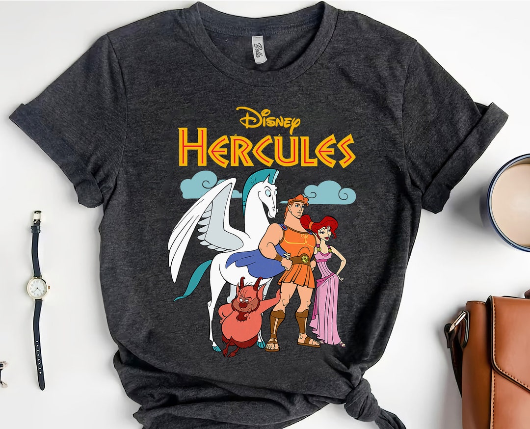 Disney Hercules Classic Group Shot Vintage Graphic T-shirt, Disneyland ...