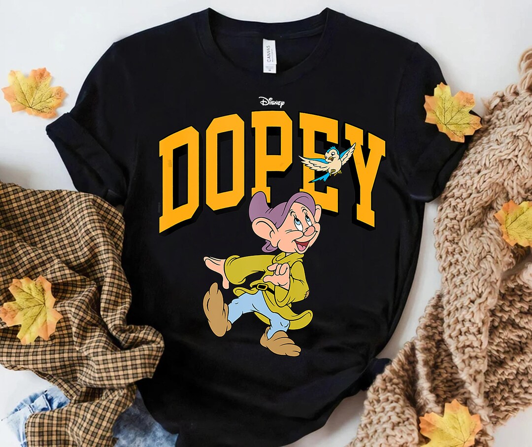 Disney Dopey Dwarf Easily Distracted T-shirt, Snow White and Seven ...