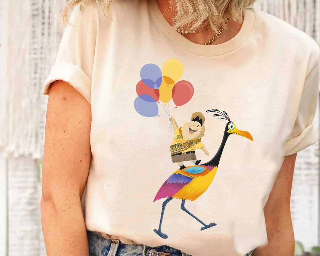 Disney Pixar up Russell Balloons on Kevin Graphic T-shirt, Disney ...