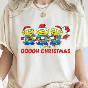 Disney Toy Story Alien Christmas Lights T-shirt , Alien Ooooh Christmas ...
