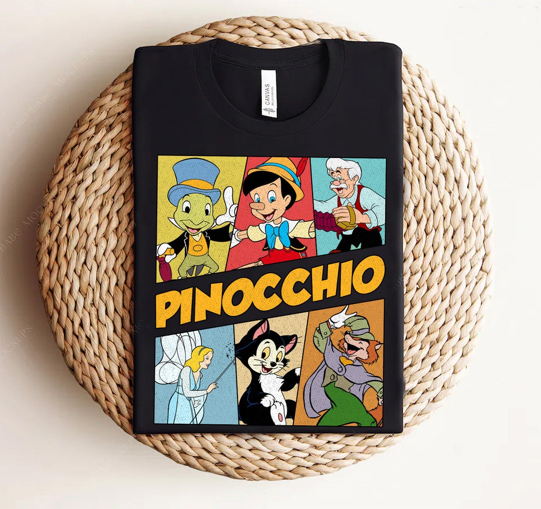 Disney Pinocchio Retro 90s Characters Shirt, Pinocchio Shirt, Magic ...