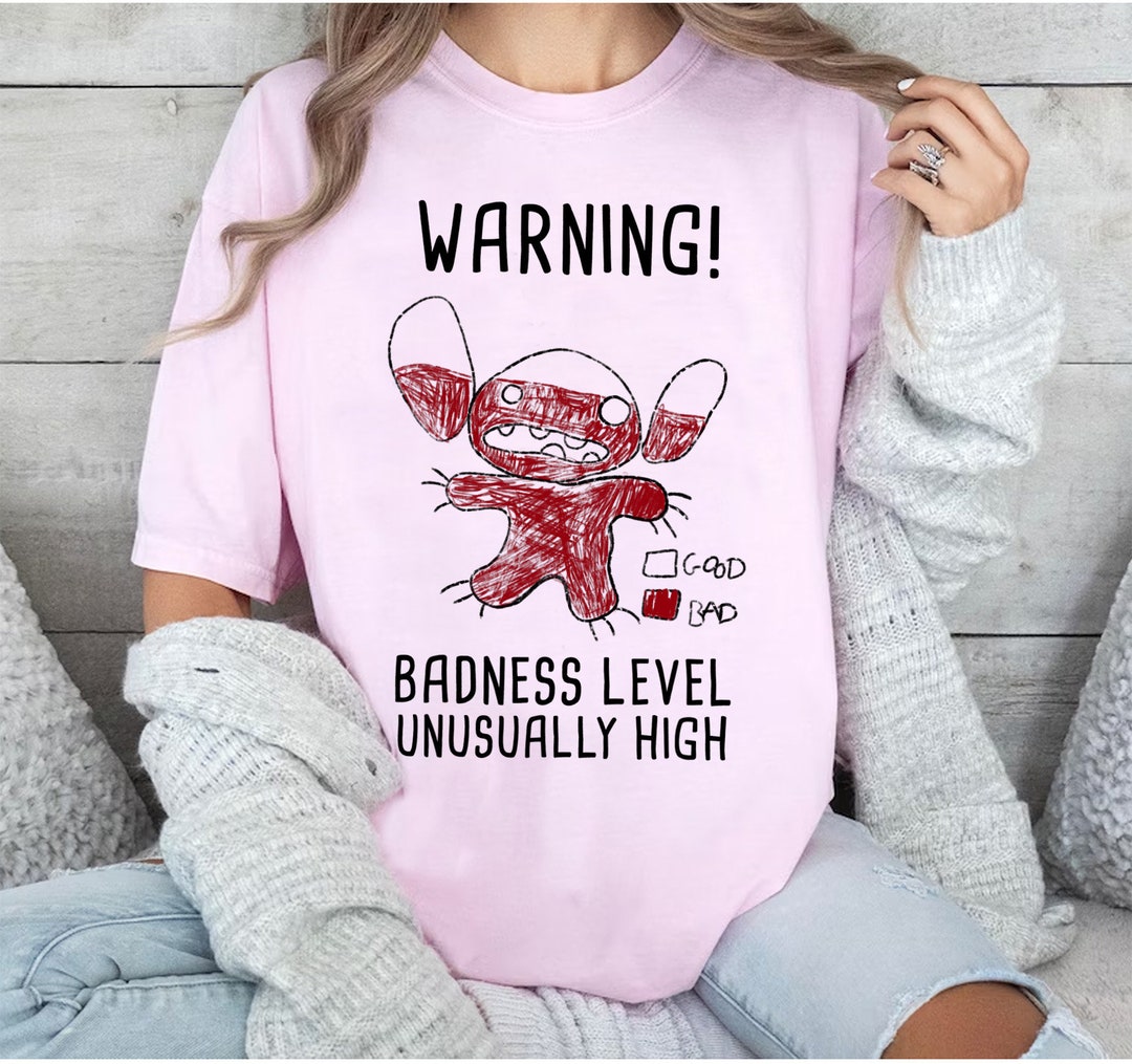Disney Lilo & Stitch 626 Stitch Day Warning Badness Level - Etsy