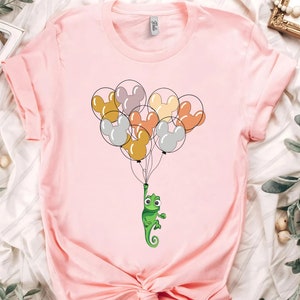 Disney Pascal With Mickey Balloon T-shirt, Cute Pascal Rapunzel Shirt ...