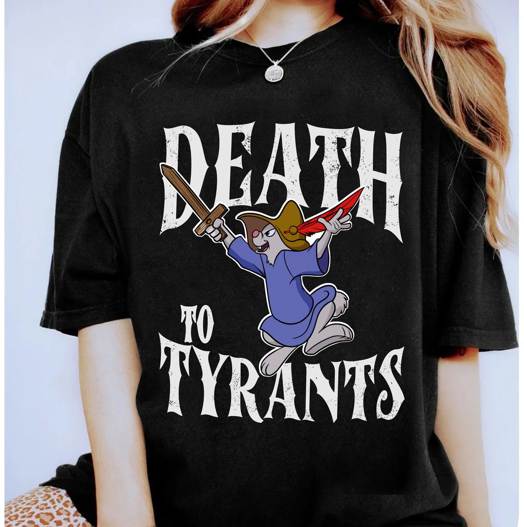 Retro 70s Skippy Rabbit Death to Tyrants Shirt, Robin Hood Disney T ...