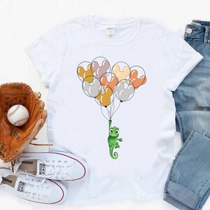 Disney Pascal With Mickey Balloon T-shirt, Cute Pascal Rapunzel Shirt ...