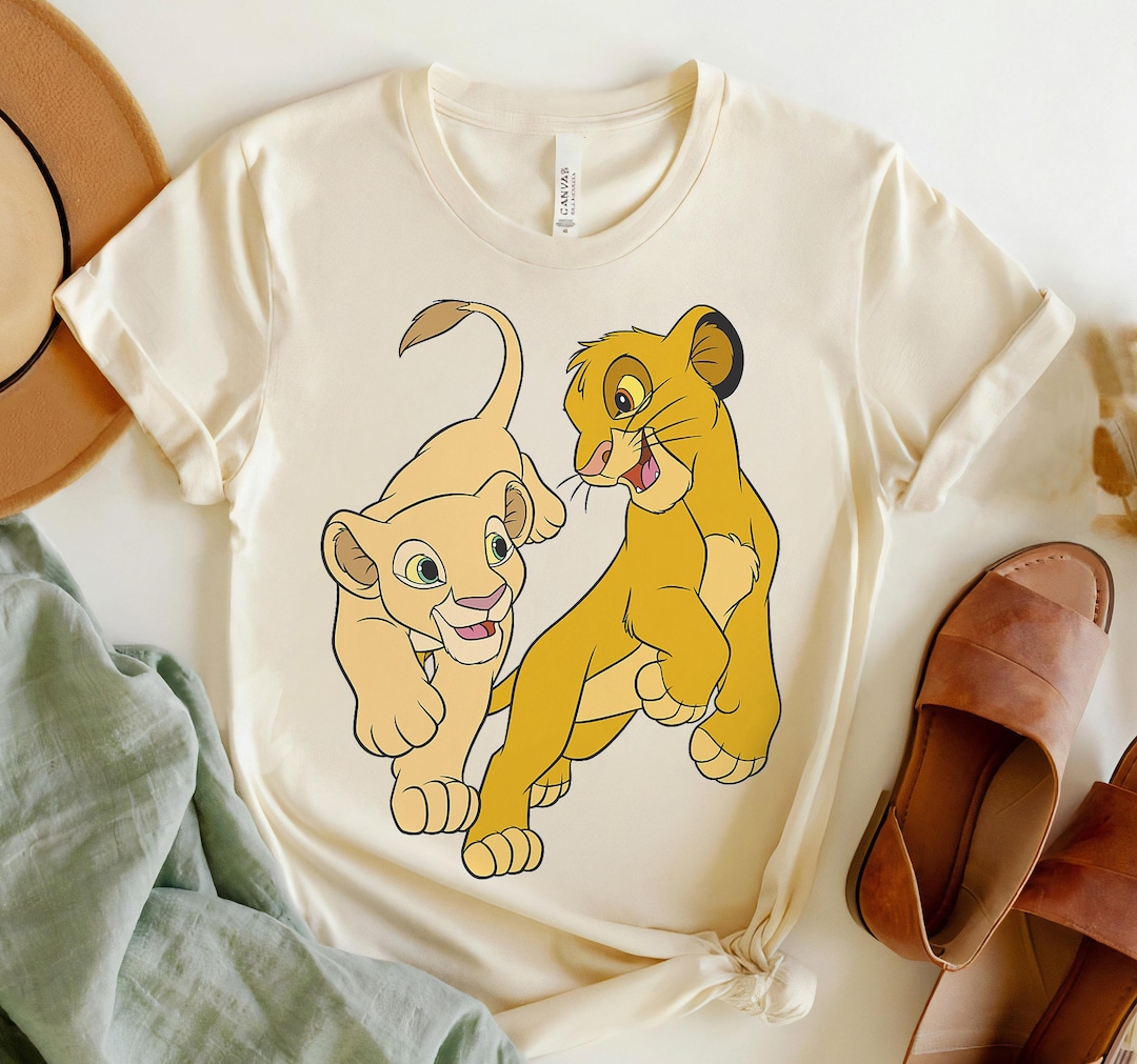 Disney Lion King Simba and Nala Playful Portrait T-shirt, Disneyland ...