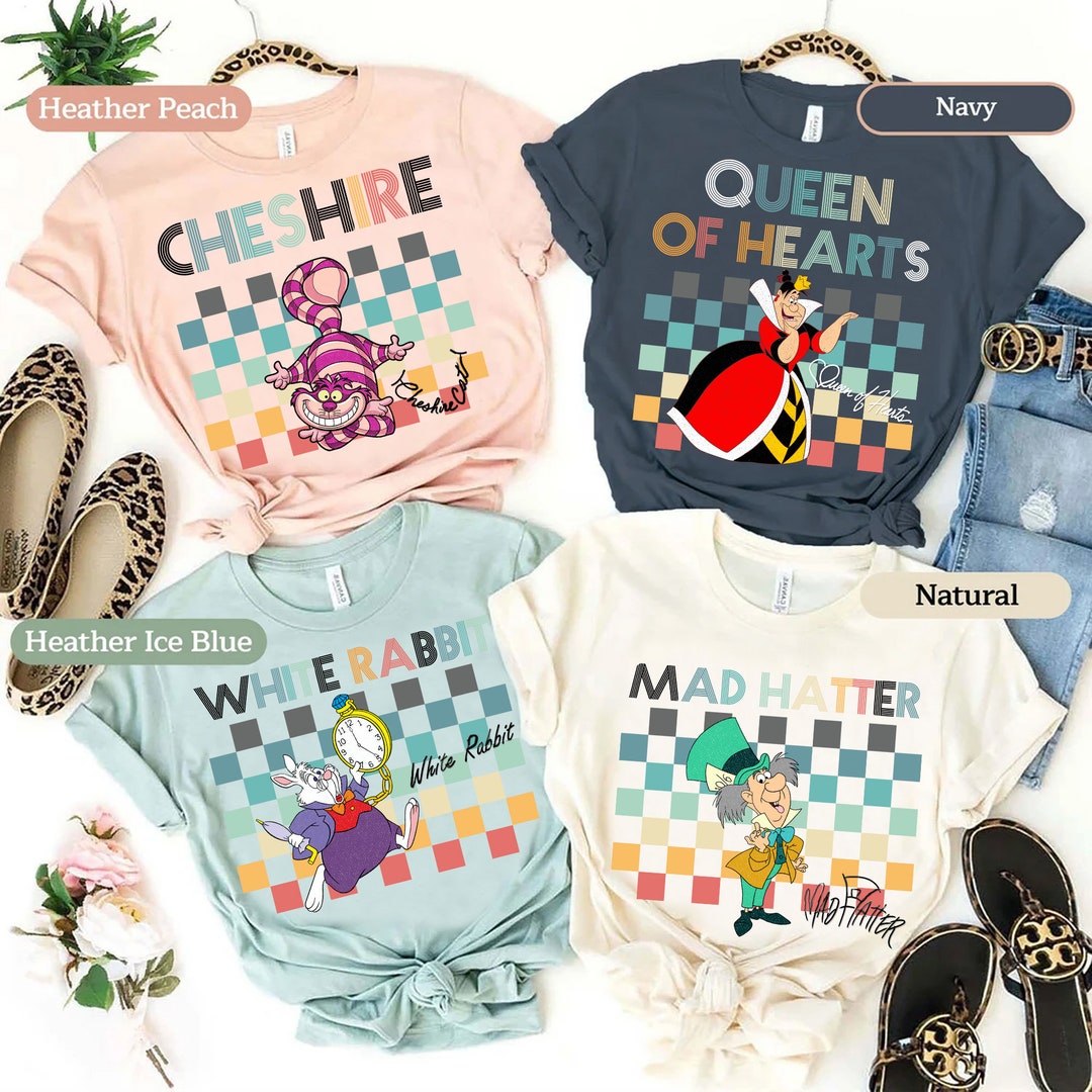 Disney Characters Shirts, Alice in Wonderland Characters Shirt, Disney ...