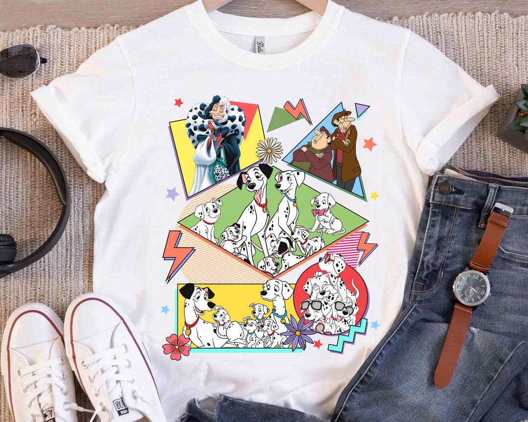 Retro 101 Dalmatians Characters Group, Disney Rolly Lucky Pongo Dog ...