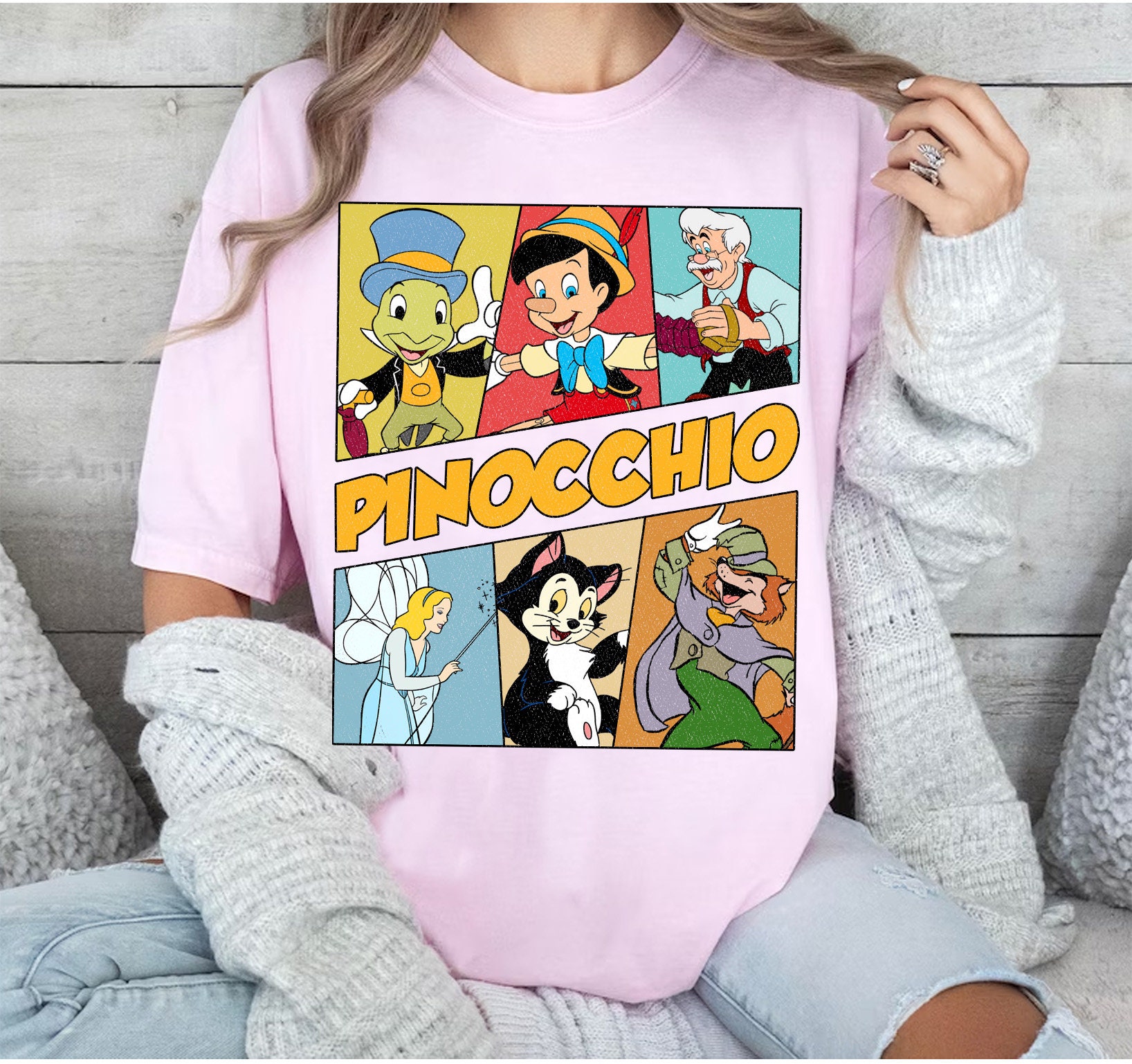 Disney Pinocchio Retro 90s Characters Shirt, Pinocchio Shirt, Magic ...