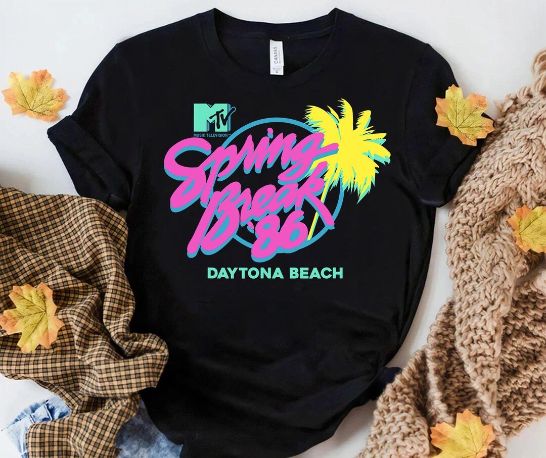 MTV Spring Break Daytona Beach Graphic T-shirt, MTV Logo Shirt ...