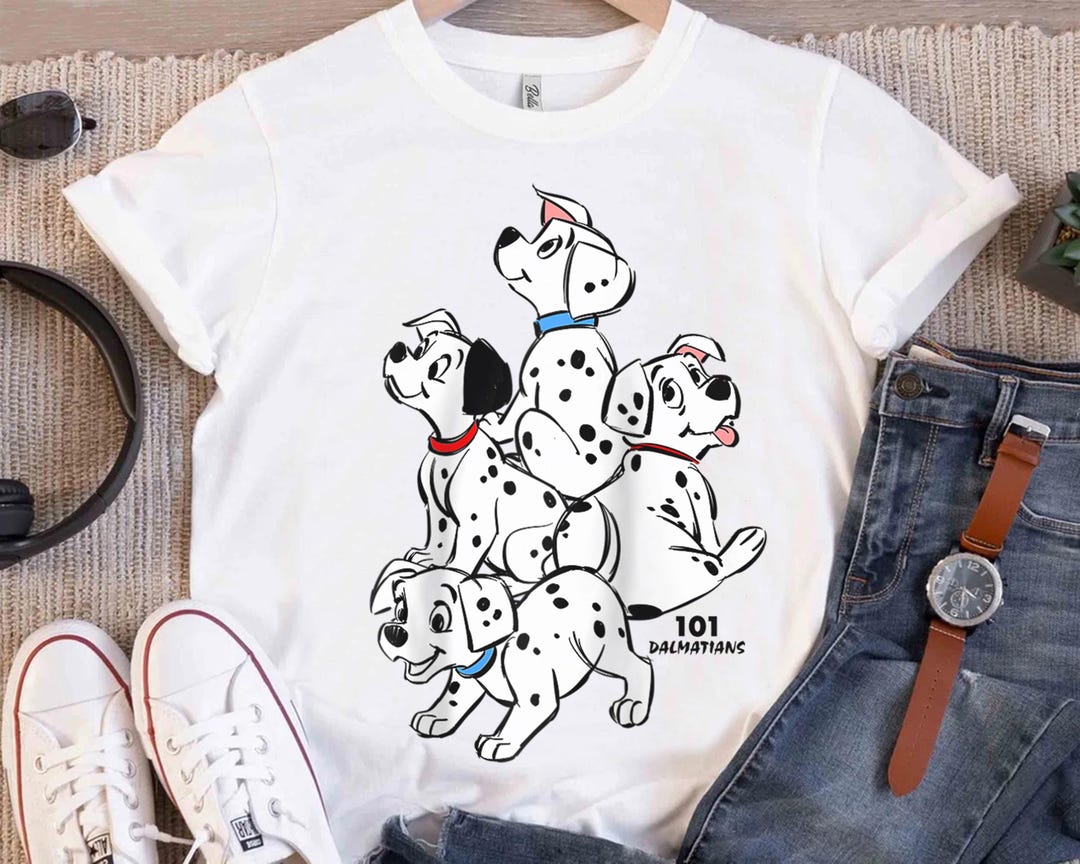 Disney 101 Dalmatians Group Shot Puppies Shirt, Disneyland Family ...