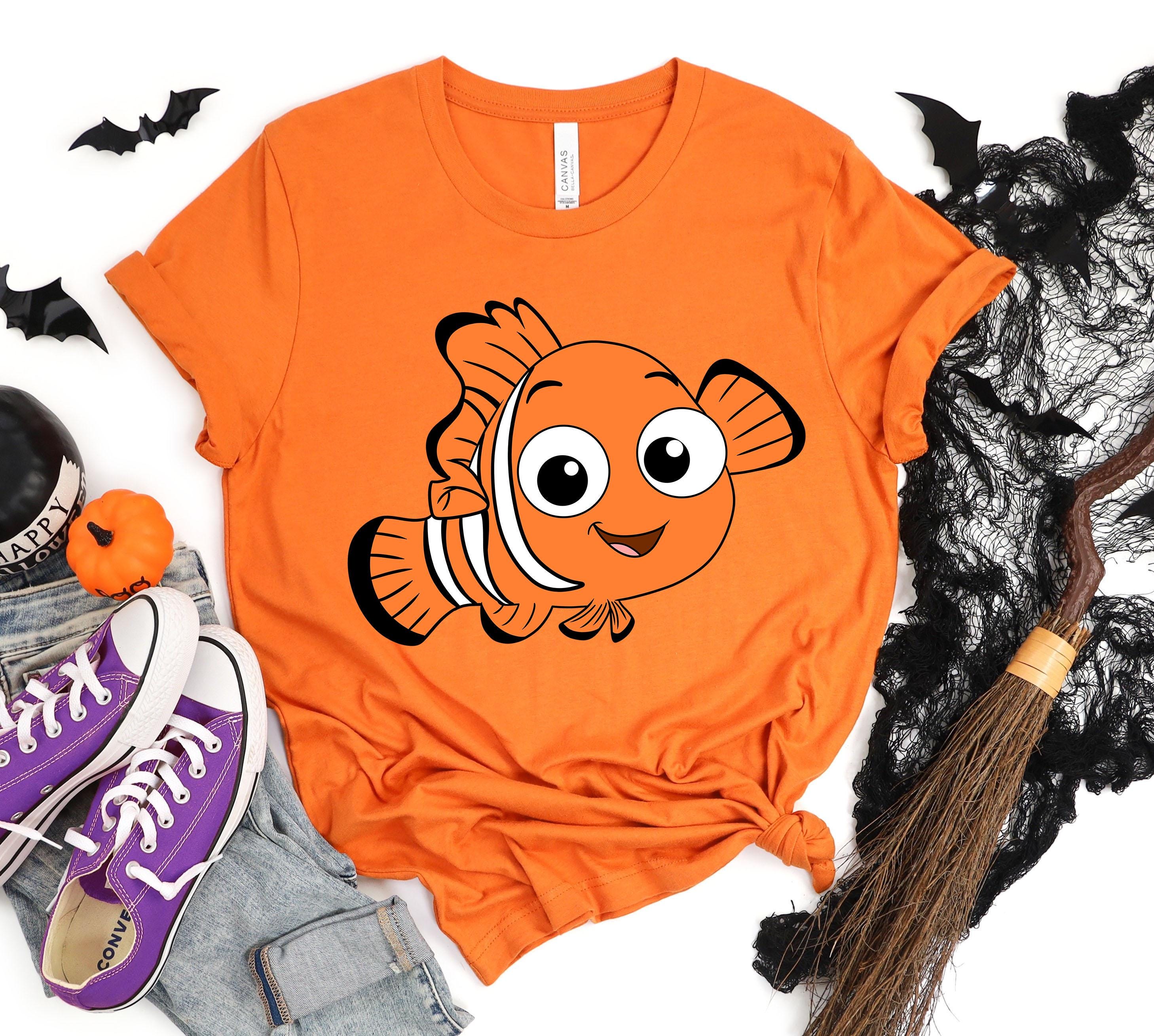 Disney Finding Nemo Characters Halloween Costume Shirt, Nemo Dory Peach ...