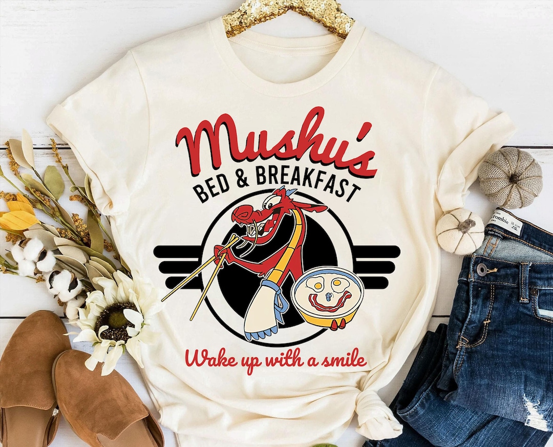 Disney Mulan Mushu's Bed and Breakfast, Wake up With A Smile Shirt ...