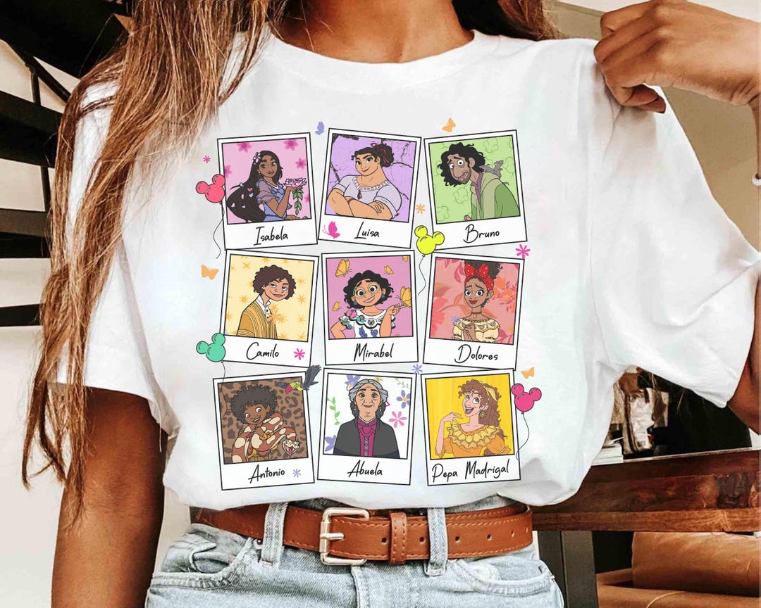 Disney Encanto Characters Photos Shirt, Disney Mirabel Isabela Luisa ...