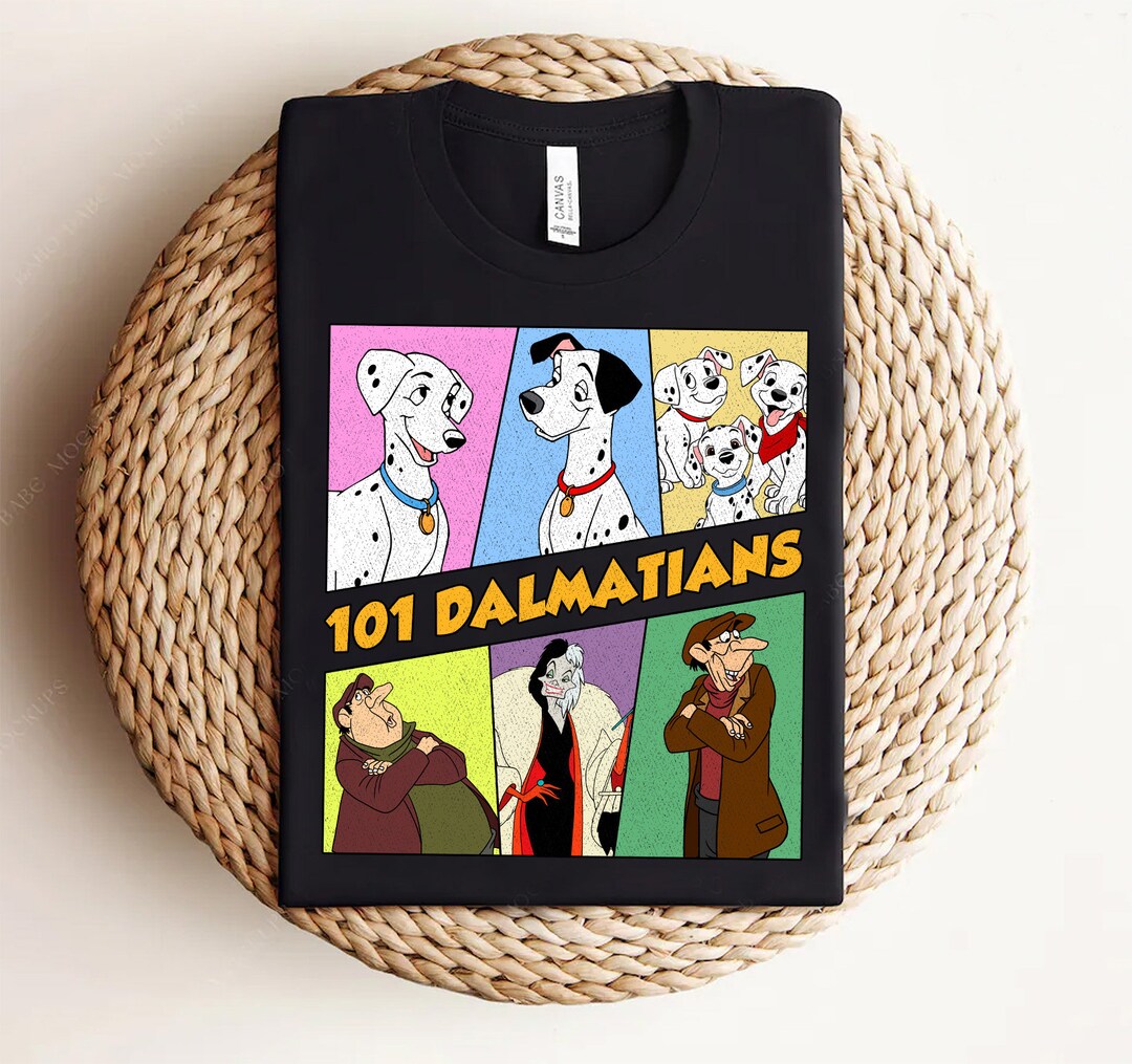 Disney 101 Dalmatians Panels Group Shot Puppies Shirt, Disneyland ...