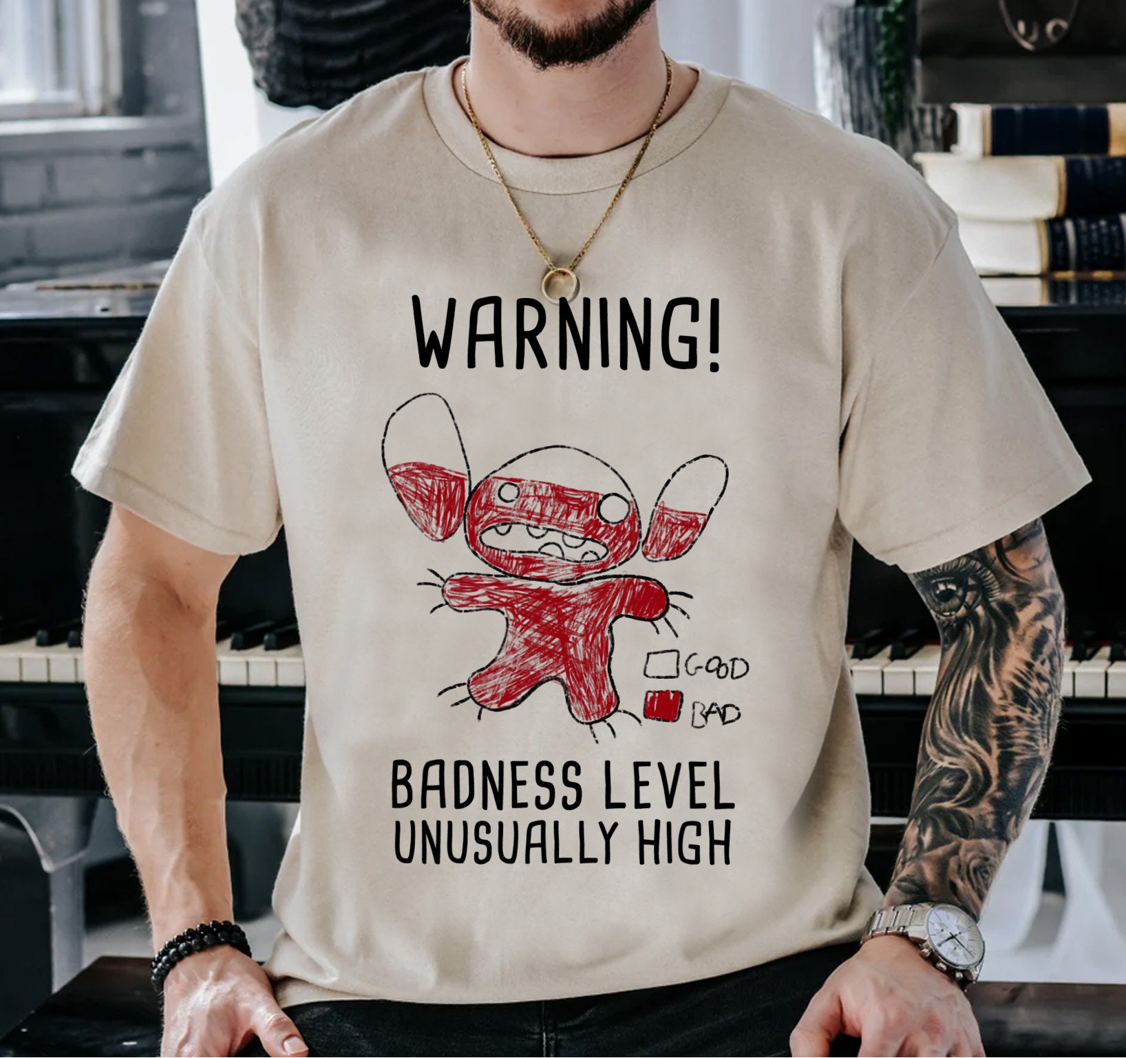 Disney Lilo & Stitch 626 Stitch Day Warning Badness Level - Etsy