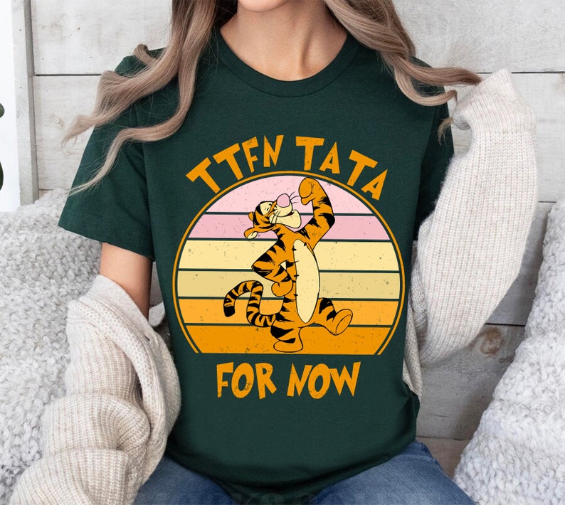 Disney Tigger TTFN Ta Ta for Now Retro Shirt, Winnie the Pooh Tee, Cute ...
