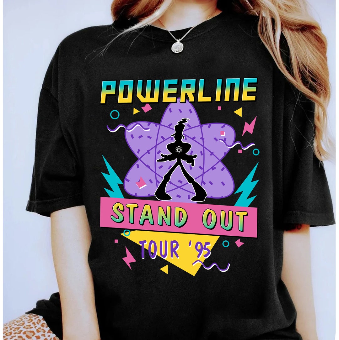 Disney Powerline Stand Out Tour 95 Shirt, Disney Vintage Goofy Movie ...