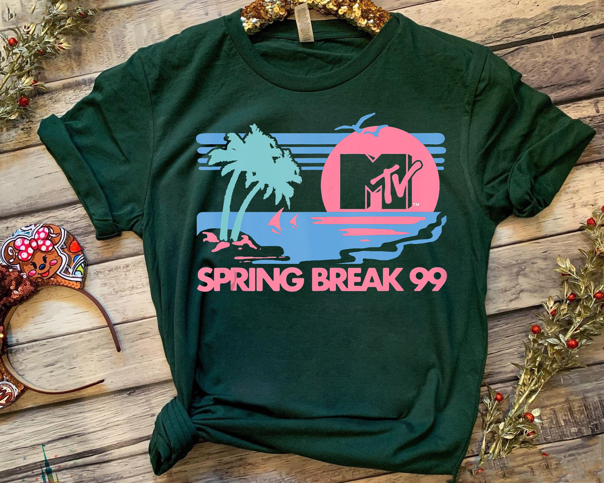 MTV Pastel Colors Beach Spring Break Logo Shirt MTV Logo - Etsy