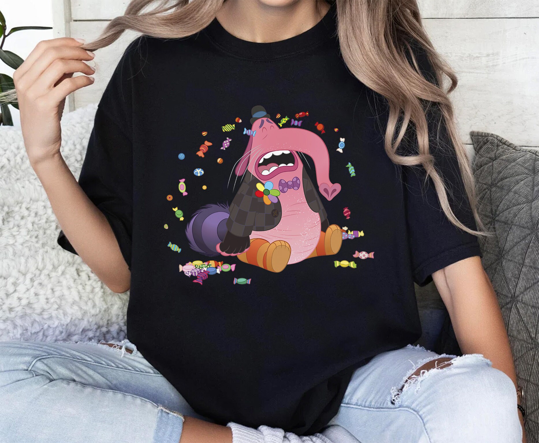 Disney Pixar Inside Out Bing Bong Crying Candy T-shirt, Disneyland ...