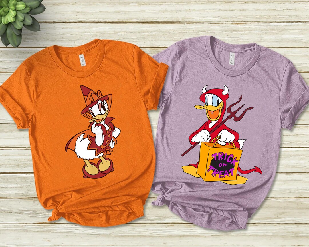 Disney Halloween Daisy Duck Witch Costume Fa-boo-lous Shirt, Donald ...