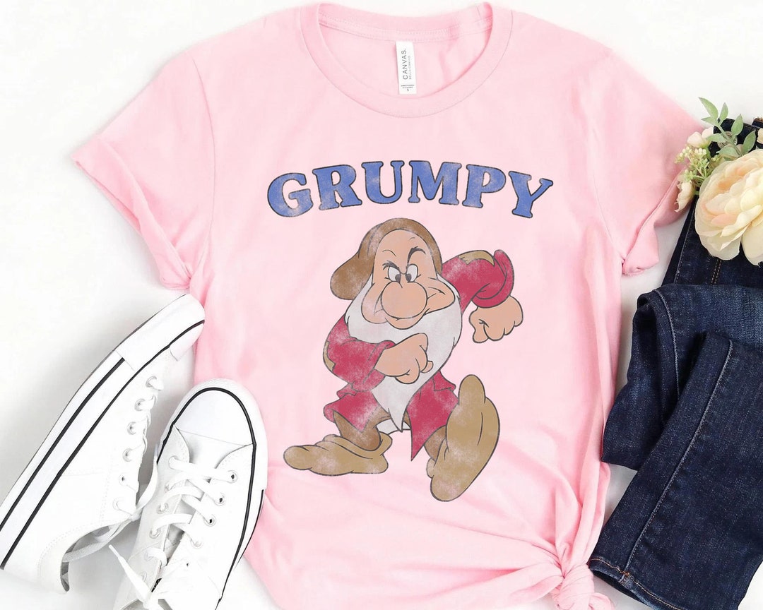 Disney Snow White and the Seven Dwarfs A Grumpy Character T-shirt ...