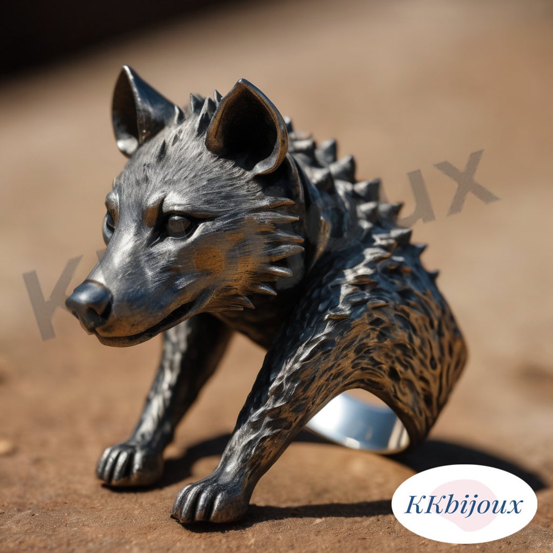 Hyena Ring ,nordic Hyena Head Ring Unisex 316L Stainless Steel Ring ...