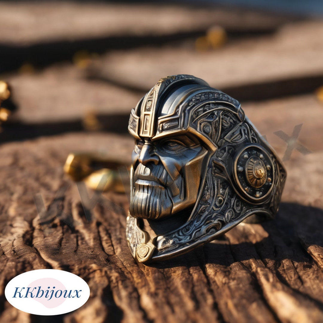 Avengers , Infinity War , Thanos Ring , Man Ring , Rustic Ring , 3D ...