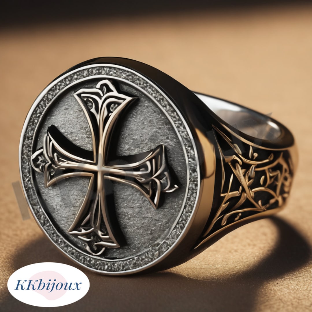 Santiago Signet Cross Ring, Christian Ring, Religious Ring ,925 Silver ...