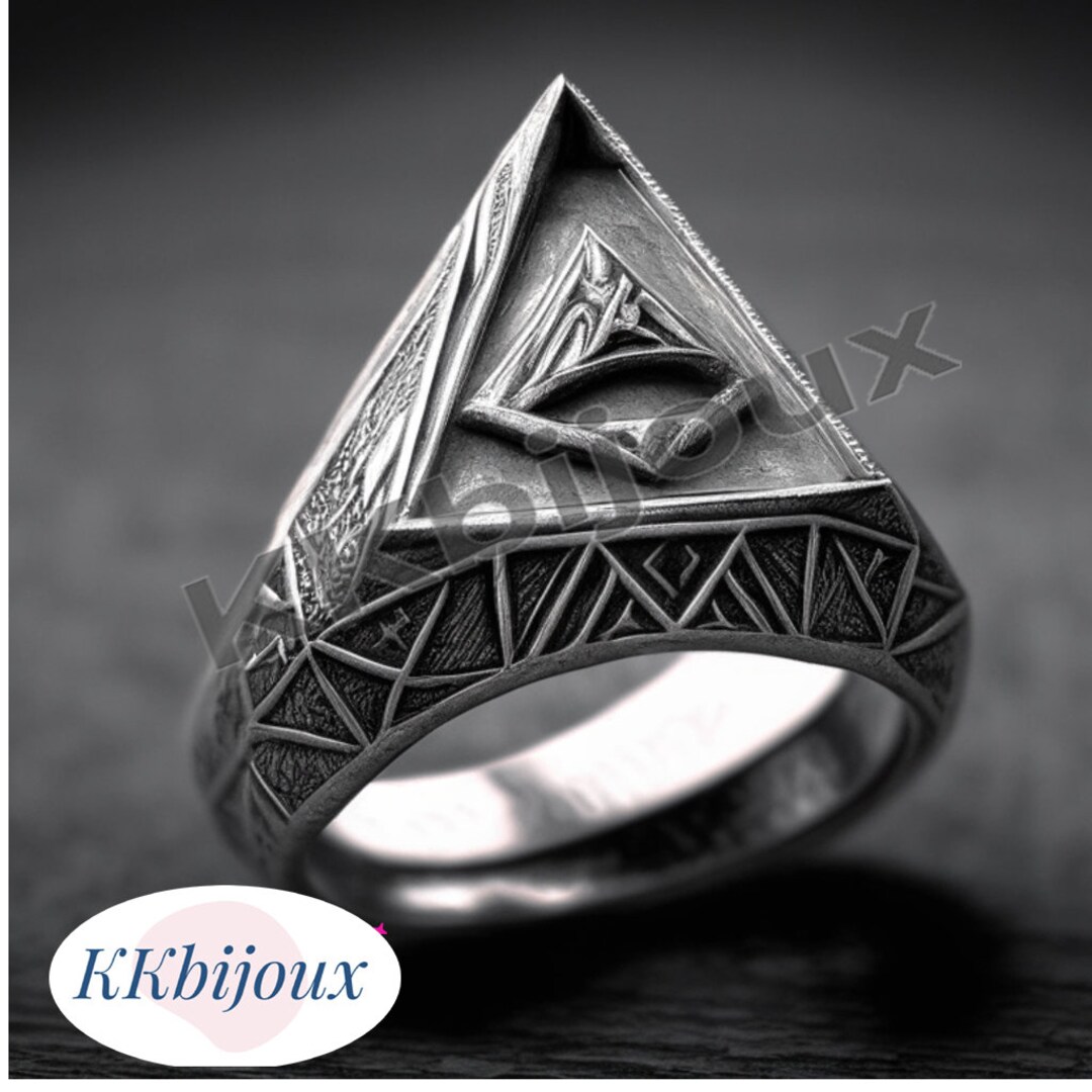 Sterling Silver Illuminati Ring: Handmade Jewelry Gift - Etsy