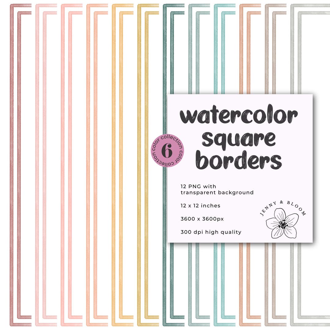 Square Border Digital Border Png Frames Borders Download Wedding Border ...