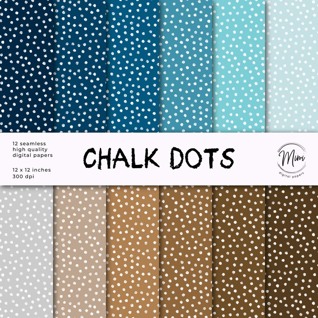 Seamless Chalk Dots Pattern Design – Polka Dot Background - Abstract ...