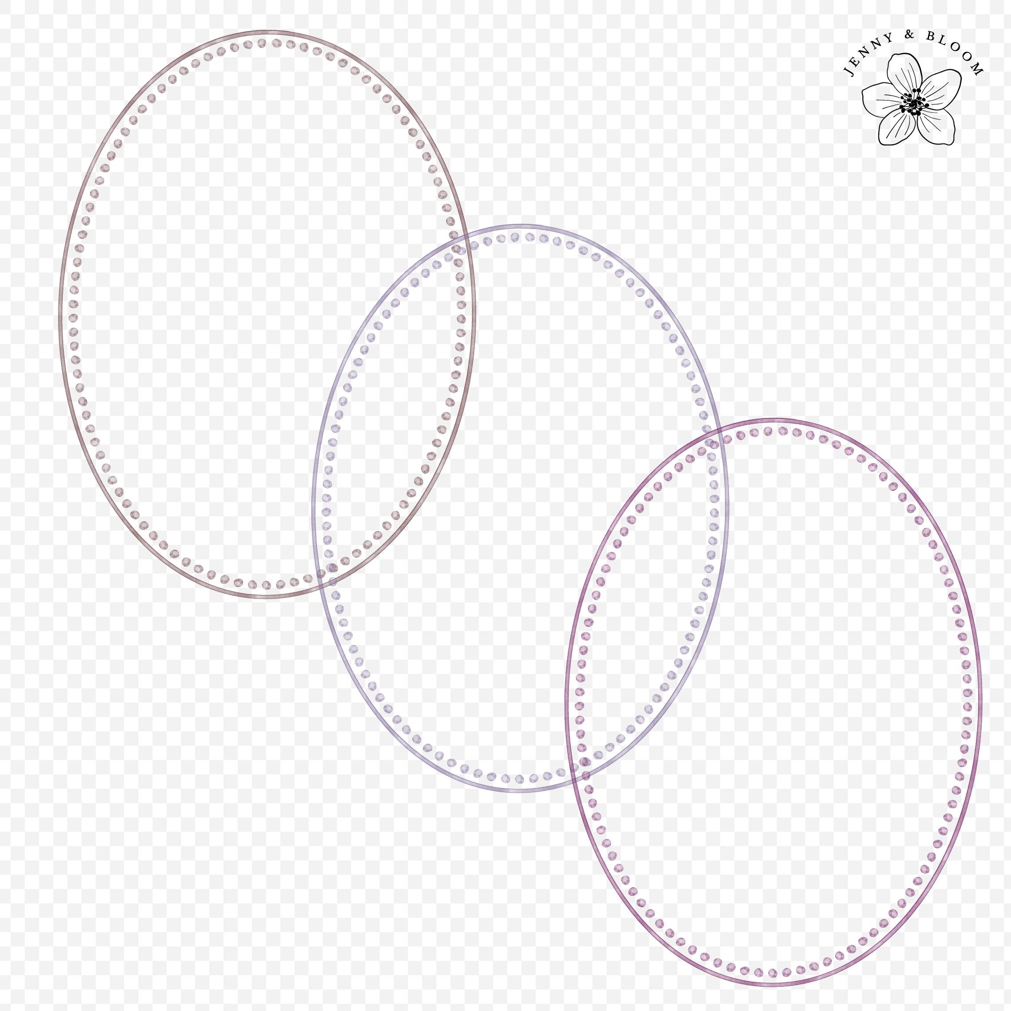 Watercolor Oval Frames Clipart: Rainbow Stripe & Dots (digital Download ...
