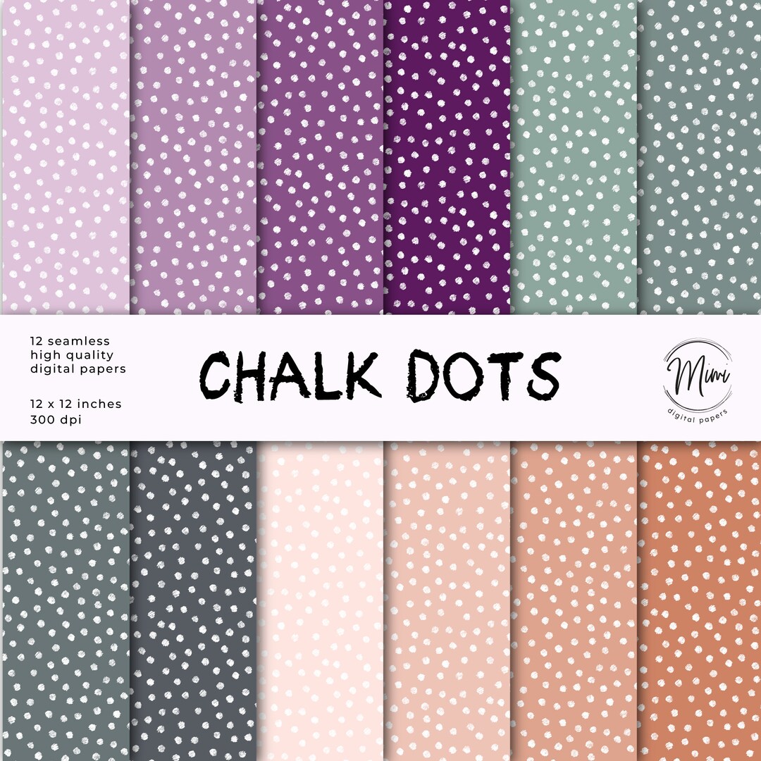 Kids Chalkboard Dots Pattern Design – Polka Dot Seamless Background ...