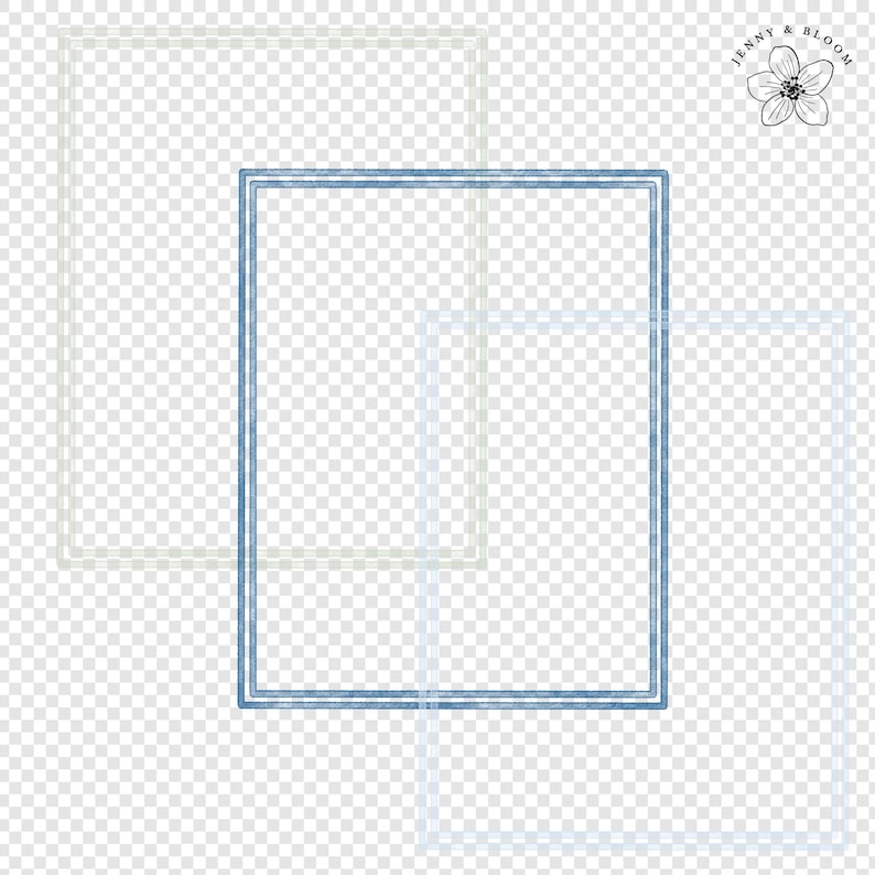 Watercolor Rectangle Border Design – Frame Clipart - Abstract ...