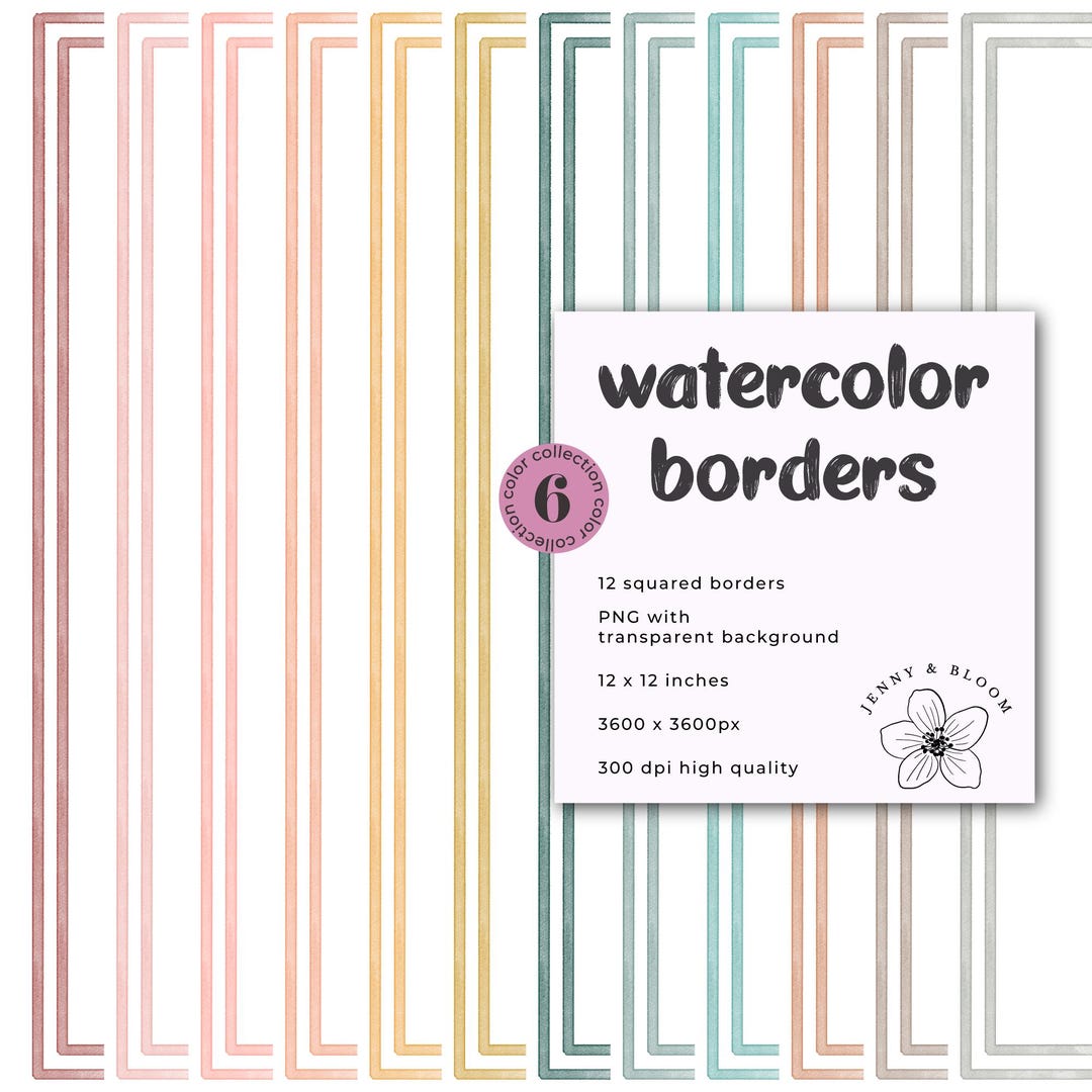 Square Border Digital Border Png Frames Borders Download Wedding Border ...
