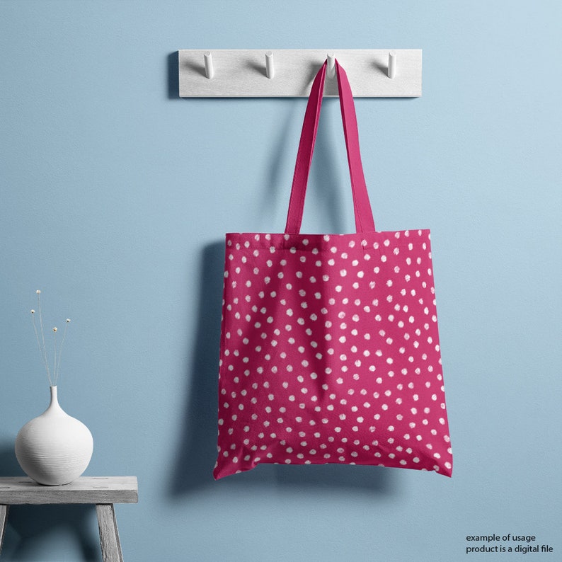 Seamless Chalk Dots Pattern Design Polka Dot Background Abstract Crayon ...