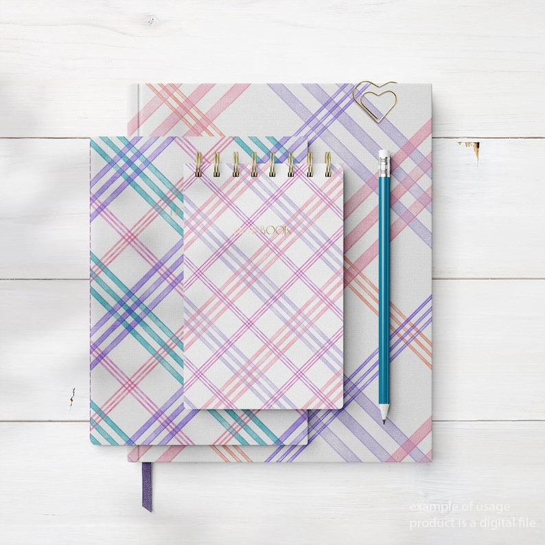 Seamless Watercolor Check Pattern Design – Checker Background ...