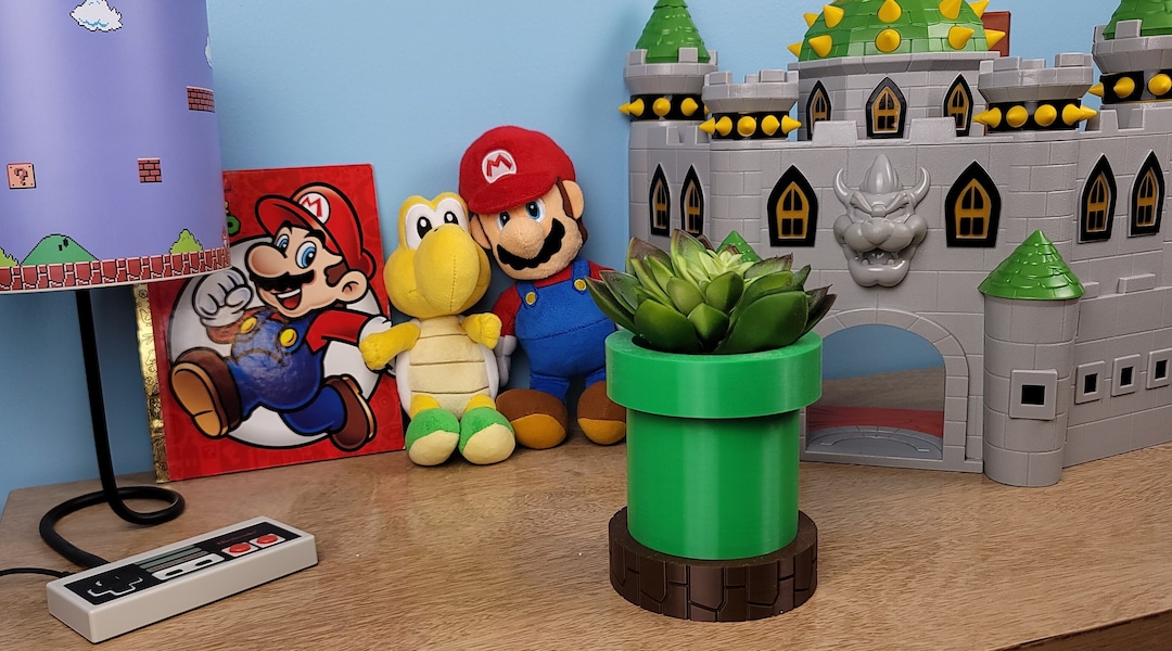Super Mario Warp Pipe Planter - Etsy