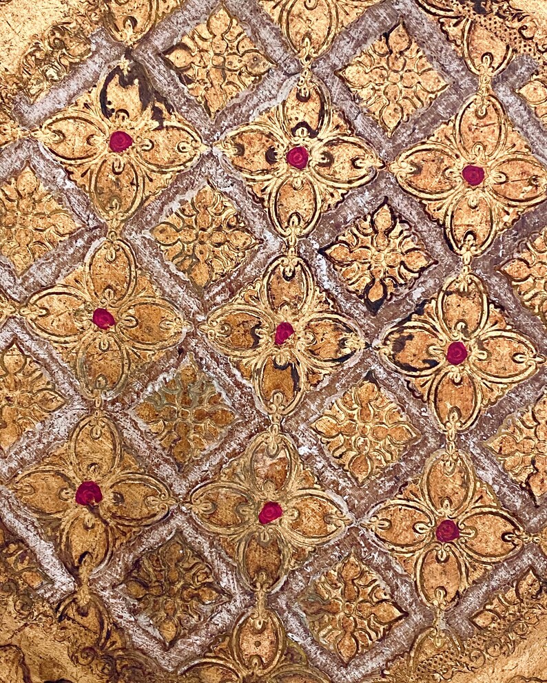 Vintage Italian Florentine Gold Baroque Rococo Round Wooden Tray ...