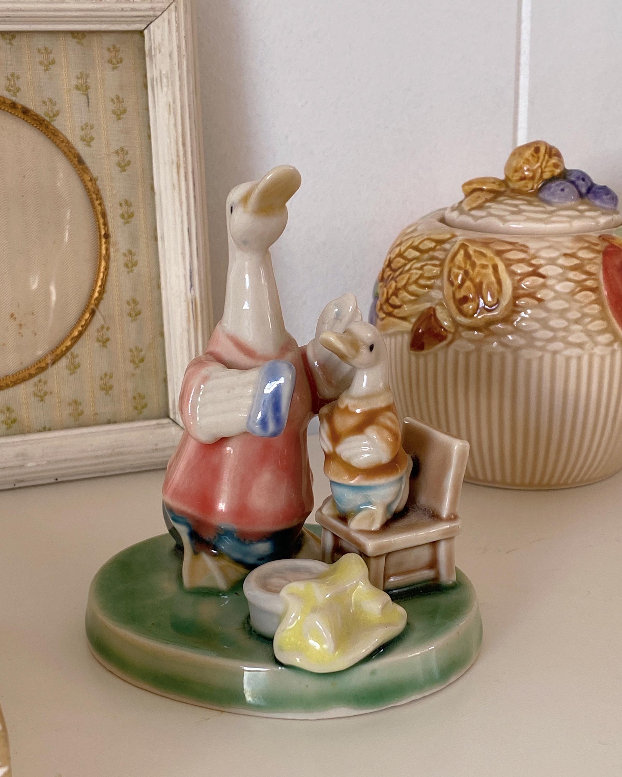 Vintage Beatrix Potter Mother Goose Porcelain Figurine, Collectible ...