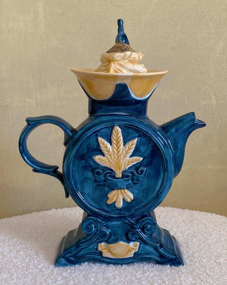 Vintage Teascale Collectible Teapot, Hand Painted, Cottagecore ...