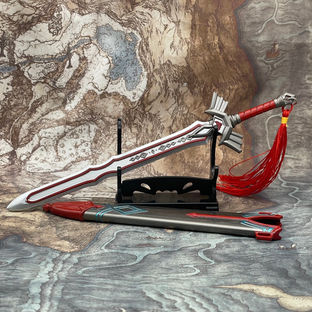 Royal Guard's Claymore/bow/sword 18cm Metal Sword Keychain With Stand ...